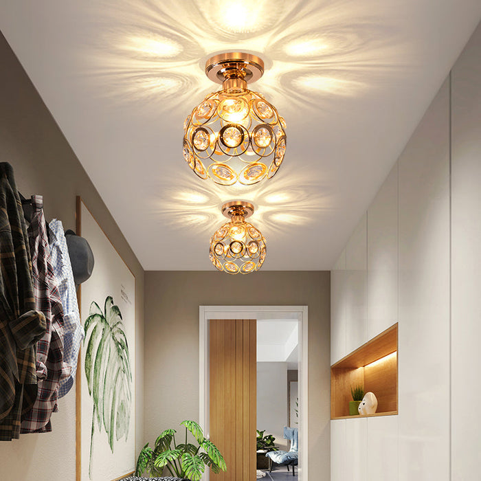 Fancy Gold Luxury Ball Hallway Ceiling Light – LUMENSCENT